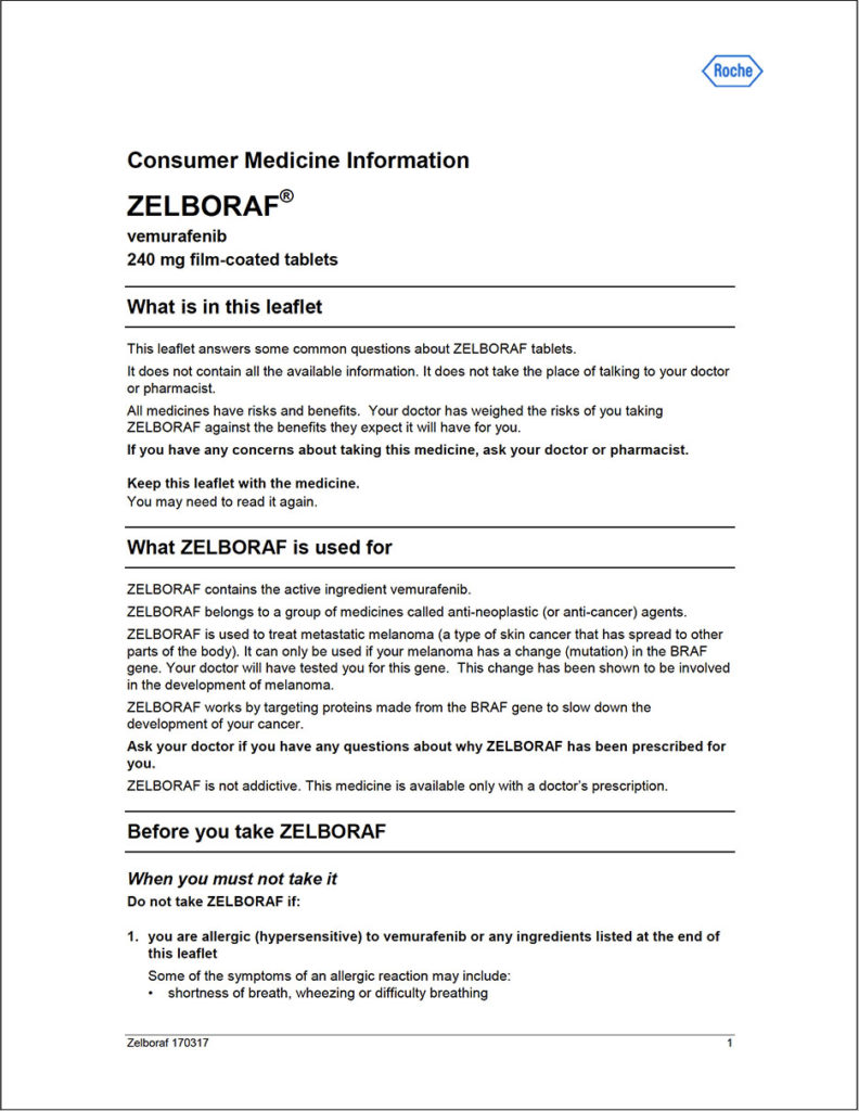 Zelboraf and Cotellic | Roche Skin Cancer Treatment